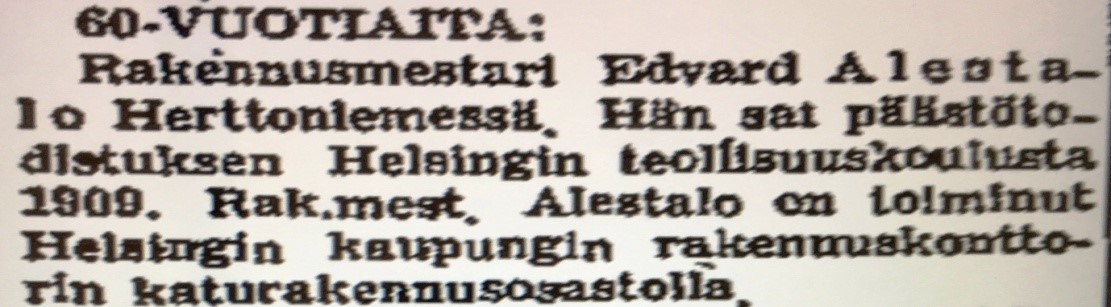 Isoisäni Eetun tarina – Alestalon maatila